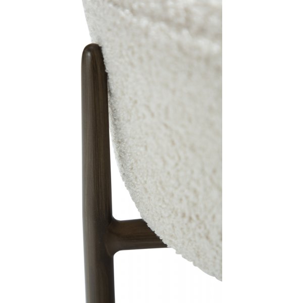 Orbit-ruokailutuoli - Dove bouclé - Pehmustetut tuolit - Trendrum.fi